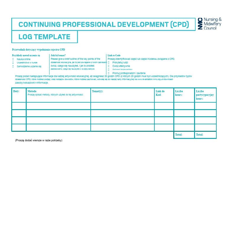 CPD Log | PDF