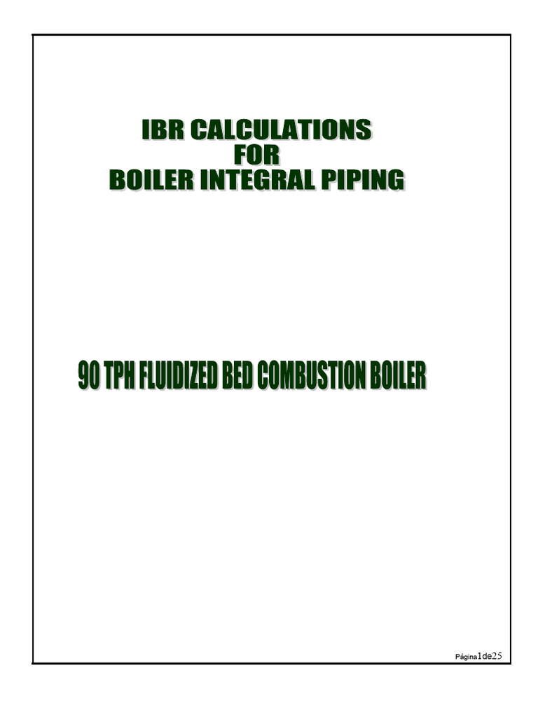 Cálculo Ibr de Tuberías Integrales de Calderas | PDF | Tubería ...