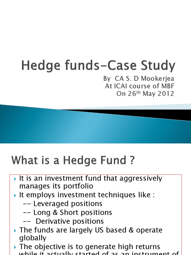 Hedge Funds-Case Study | PDF | Long Term Capital Management | Investment Fund