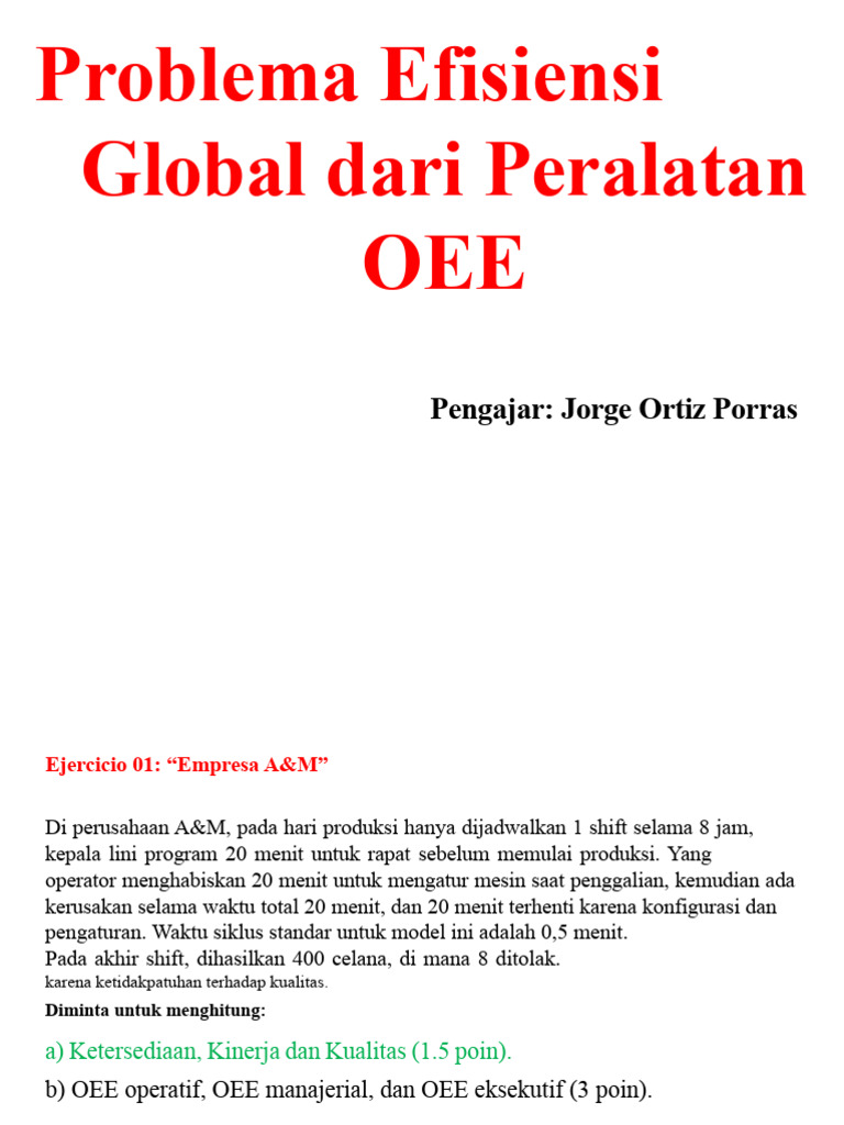Sem12 Contoh Untuk Mengembangkan Oee Pdf