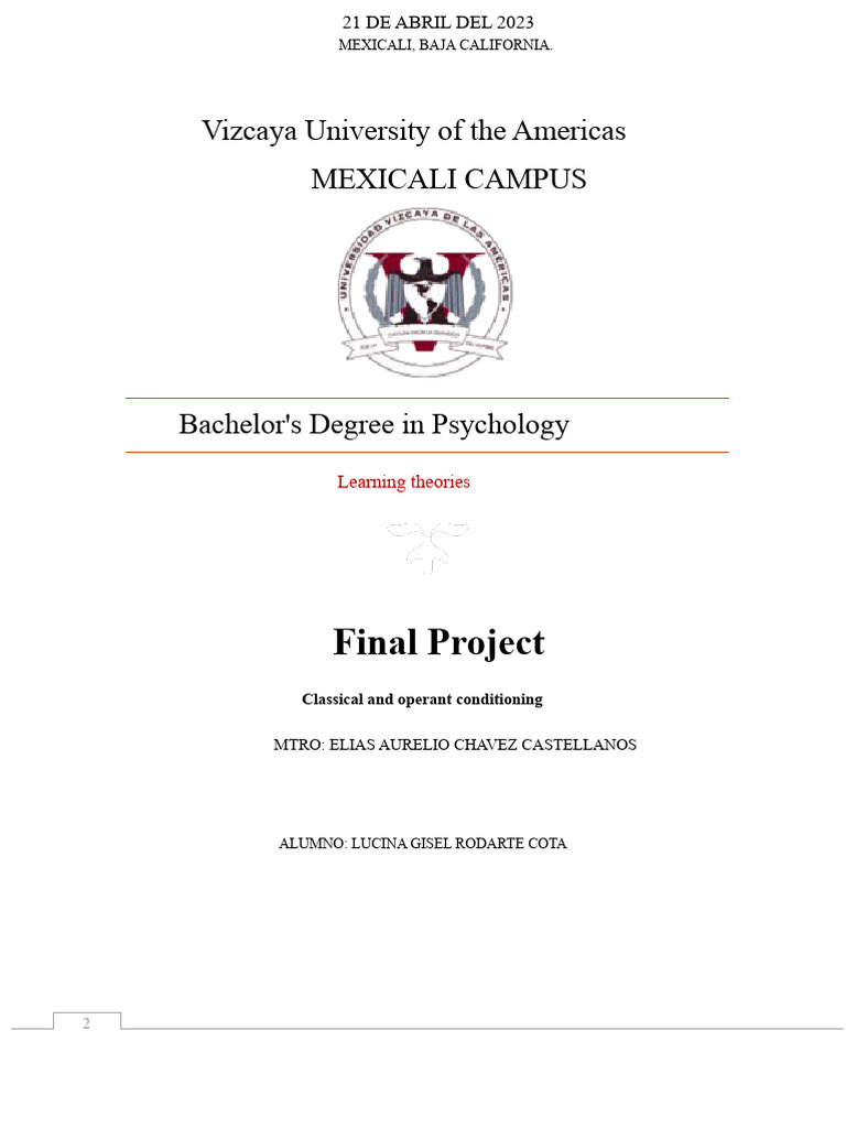 Operant Conditioning Essay | PDF | Behaviorism | Reinforcement