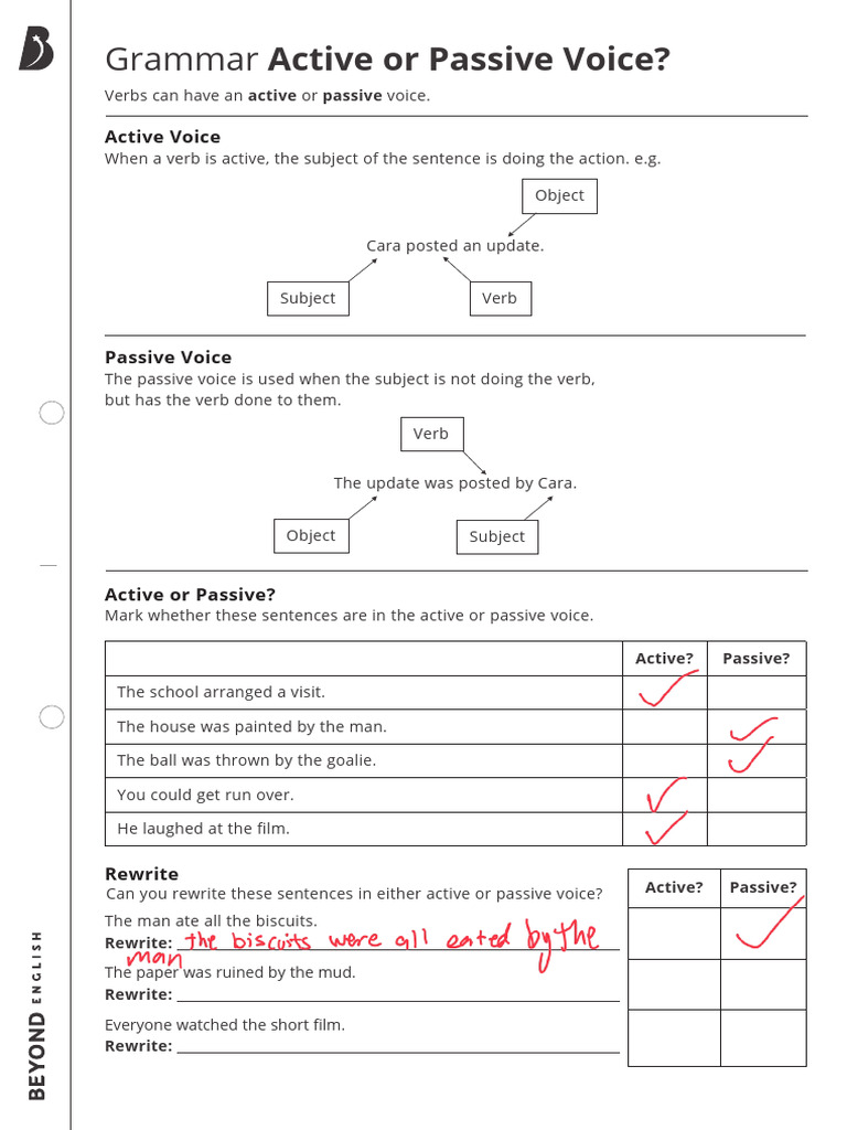 Active vs Passive Voice Explained | PDF