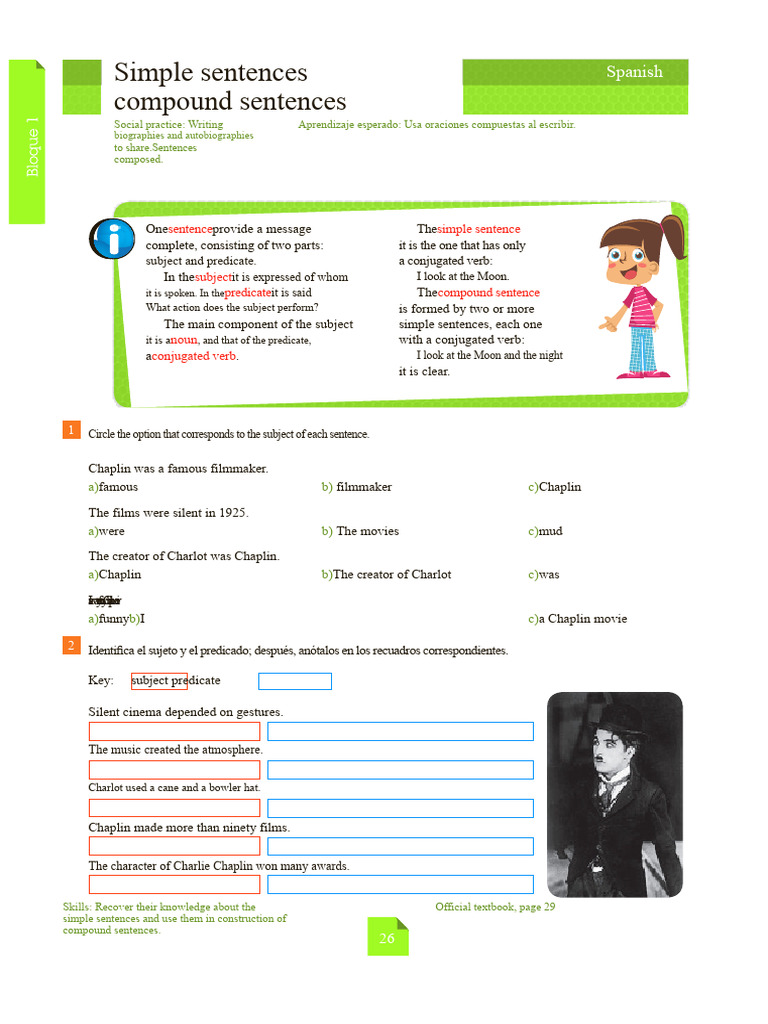 Understanding Simple and Compound Sentences | PDF | Subject (Grammar ...