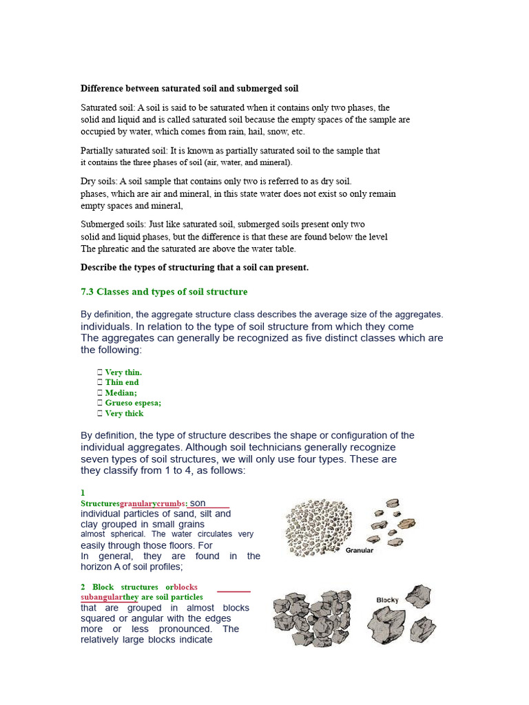 Saturated vs. Submerged Soil Explained | PDF | Clay | Soil
