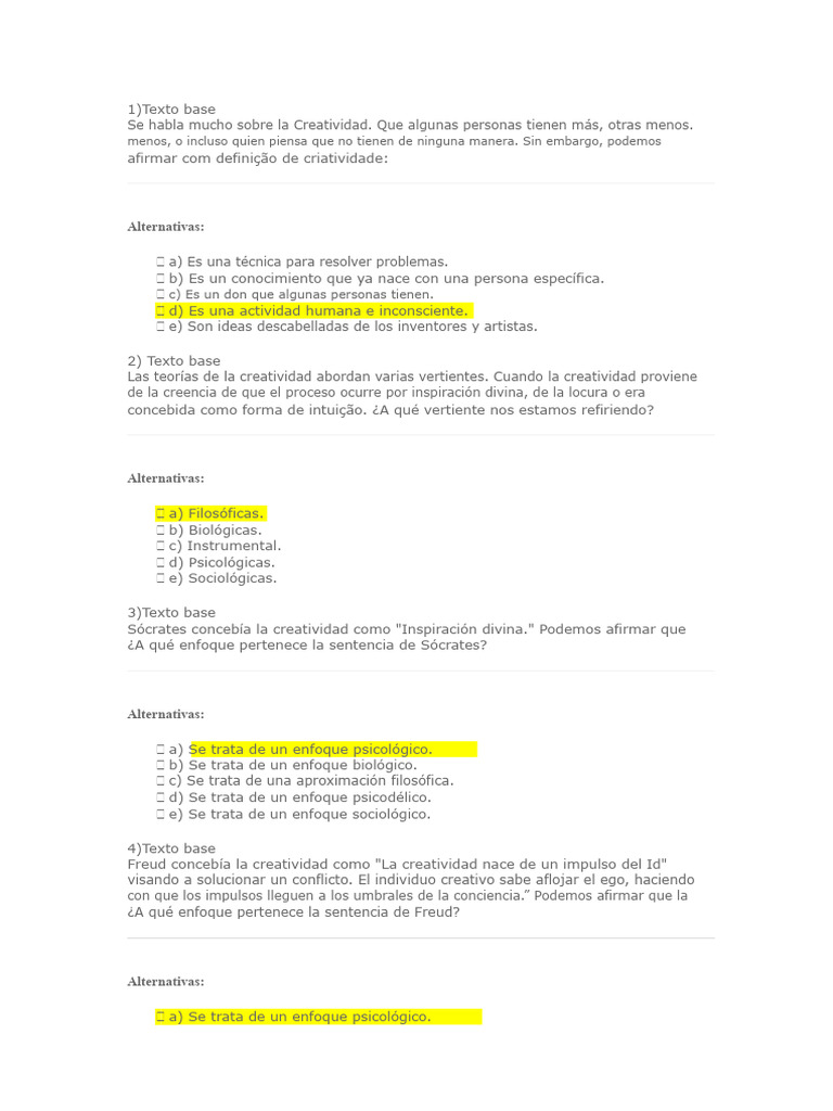 Av1 - Proceso de Creatividad | PDF