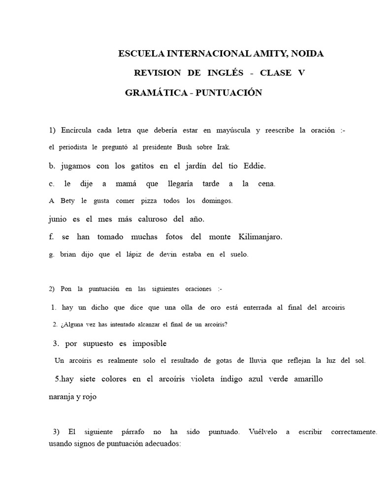 PUNTUACIÓN | PDF