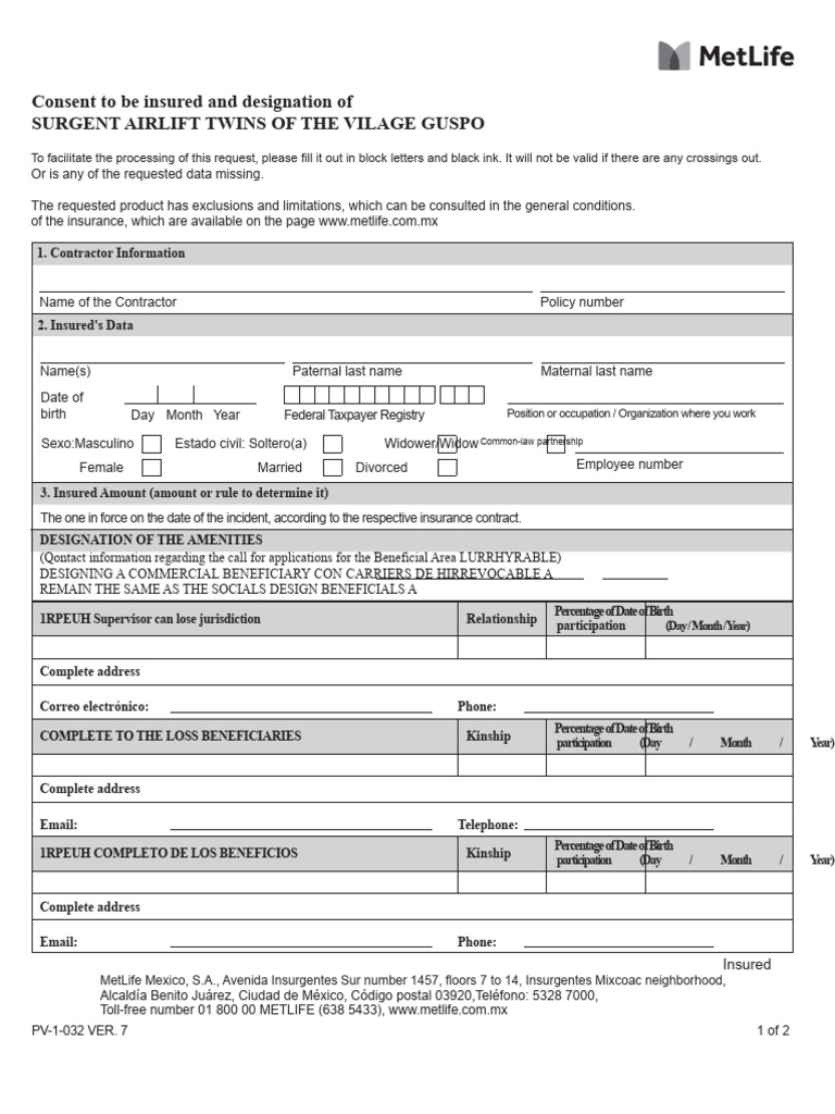 3.-Guaranteed Consent Designation of Life Beneficiaries | PDF