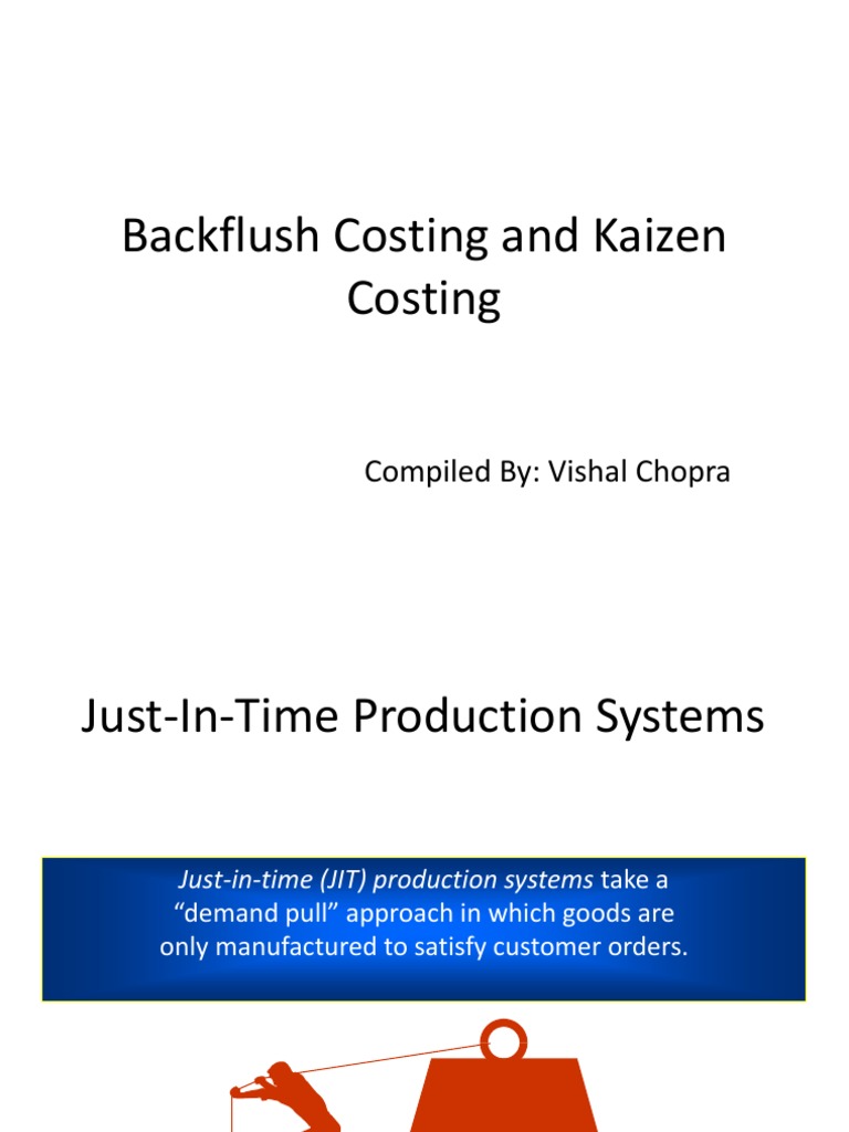 14734 Backflush Costing | Cost Of Goods Sold | Inventory