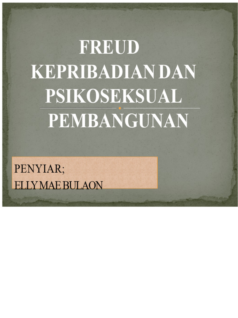 Teori Kepribadian Freud: Id, Ego, Superego | PDF