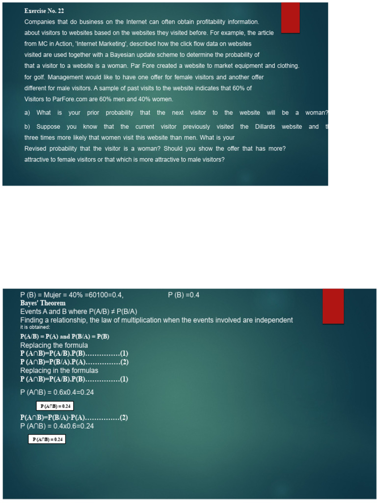 EXERCISES Probability. Group 1 Sharks | PDF | Probability And ...