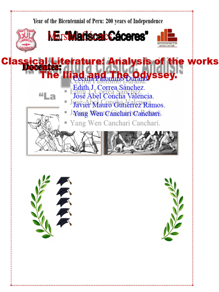 Bicentennial of Peru: Greek Literature Insights | PDF | Hector | Iliad