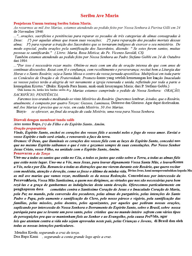 Seribu Ave Maria | PDF