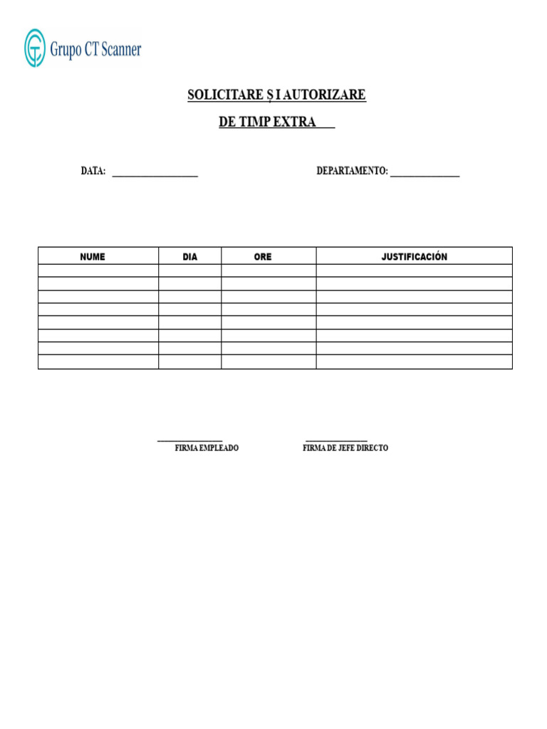 Format de Ore Suplimentare | PDF