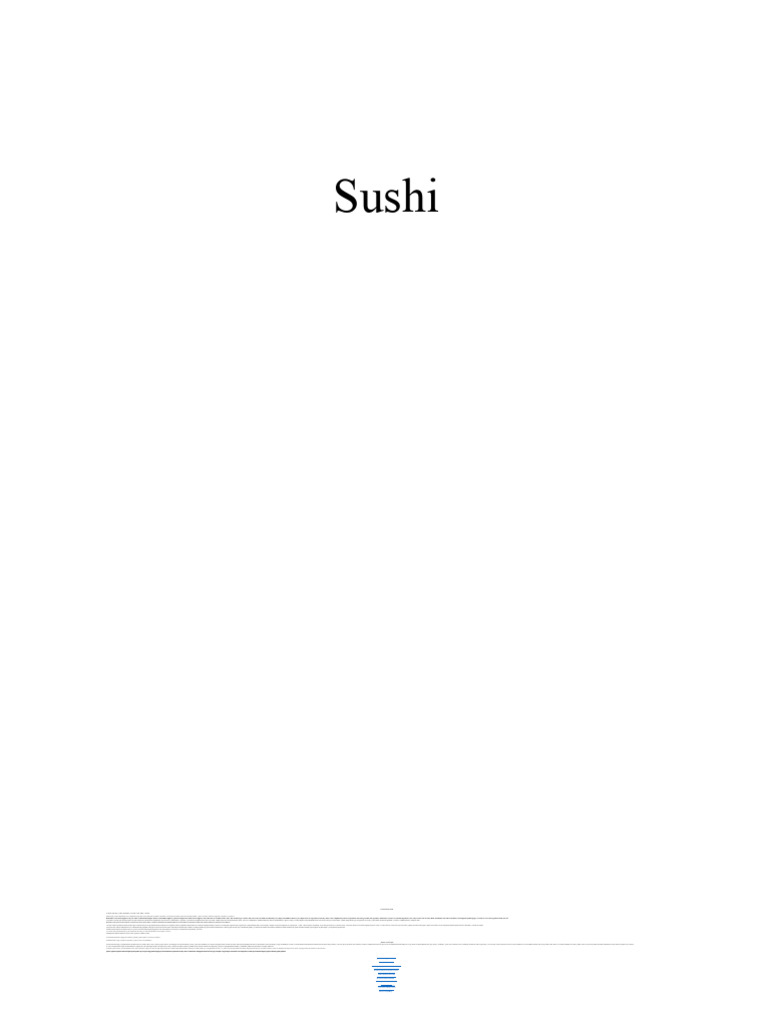 Presentación de sushi | PDF | Sushi | Cocina