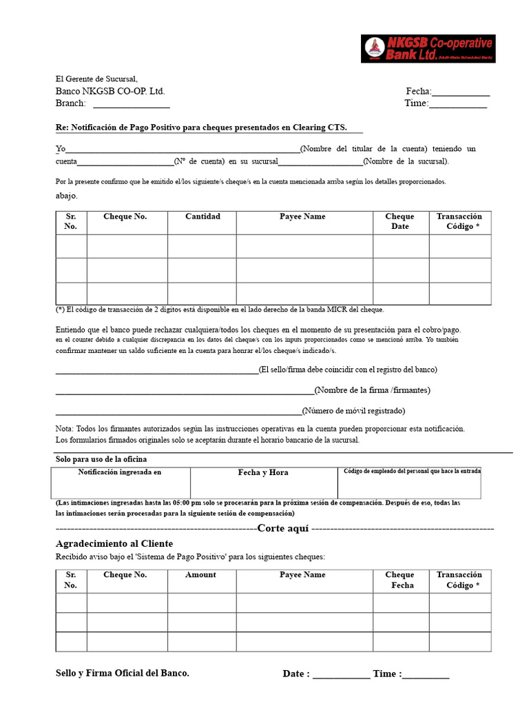 Pps Formato | PDF | Cheque | Bancos