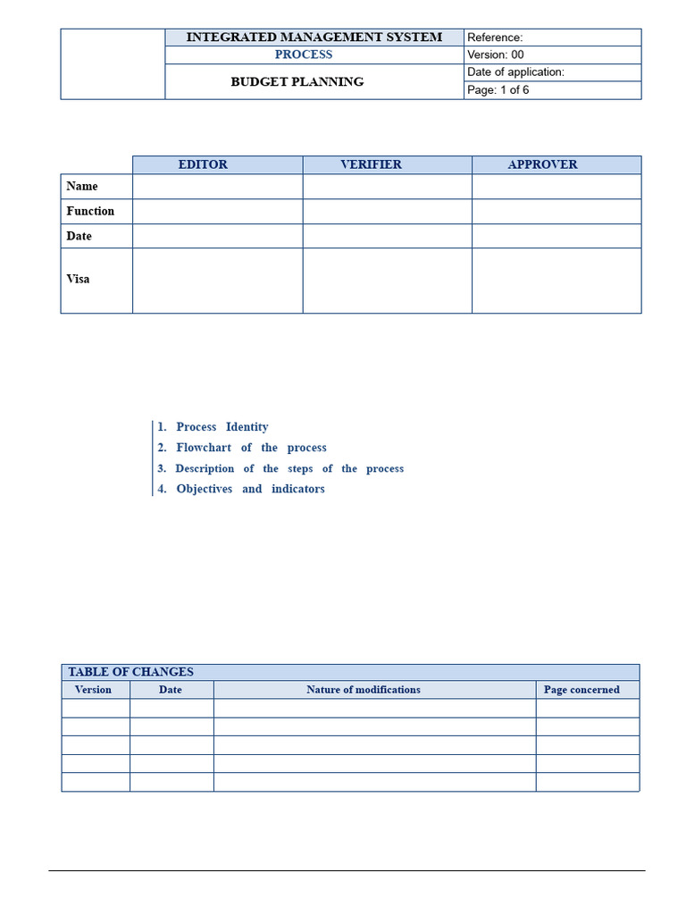 Budget Planning Process | PDF | Budget | International Organization For ...