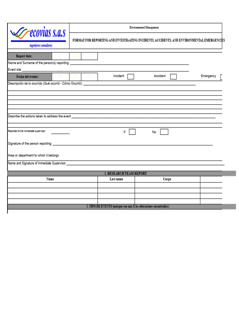 Incident Reporting for Environmental Management | PDF | Oil Spill | Waste