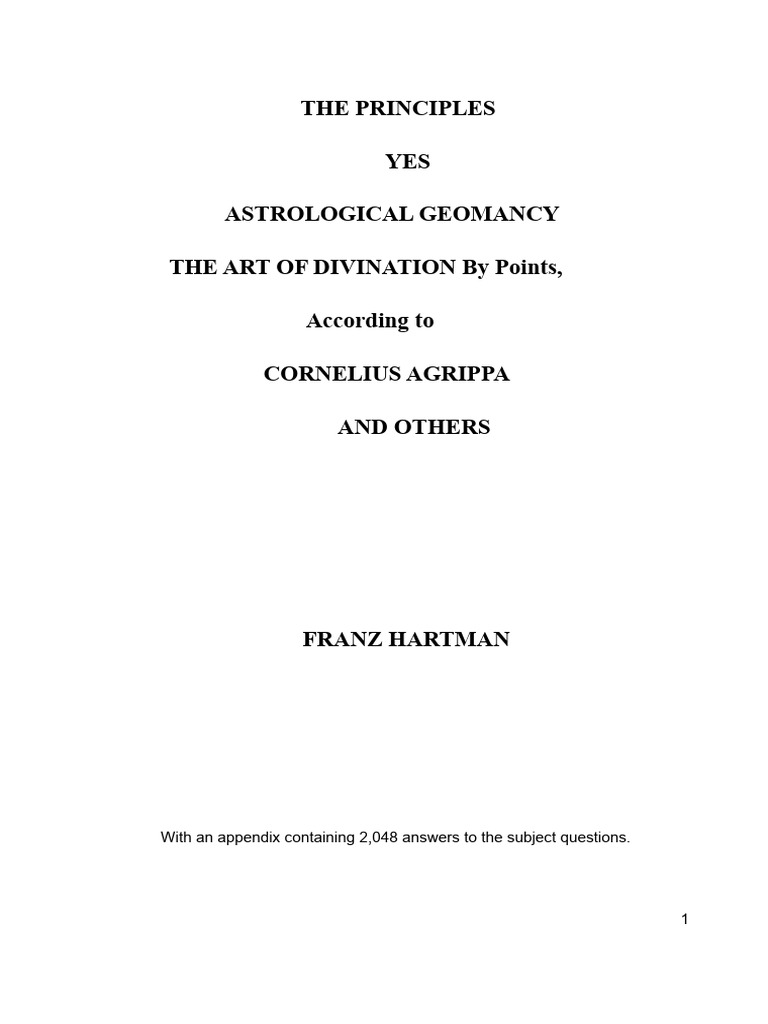Astrological Geomancy: A Divination Guide | PDF | Planets In Astrology ...
