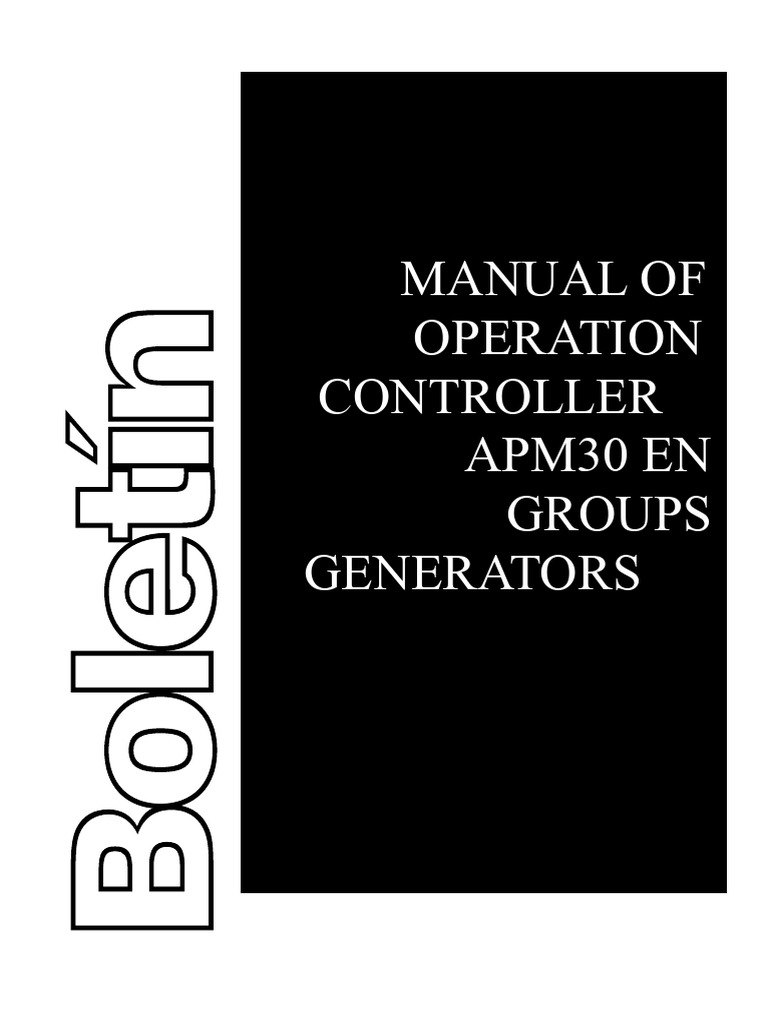 APM303 Controller Operation Manual 2 | PDF | Electric Generator ...
