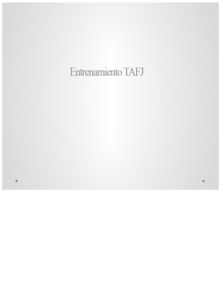 ENTRENAMIENTO TAFJ | PDF | Java (lenguaje de programación) | SQL