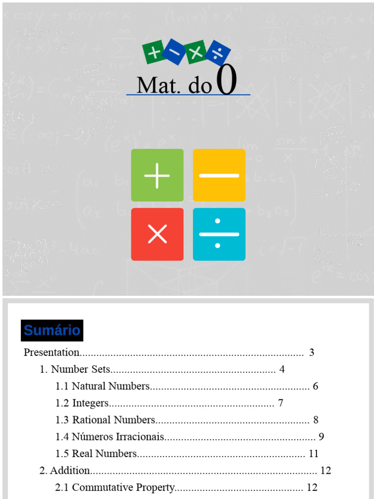 Introduction to Number Sets and Operations | PDF | Division ...