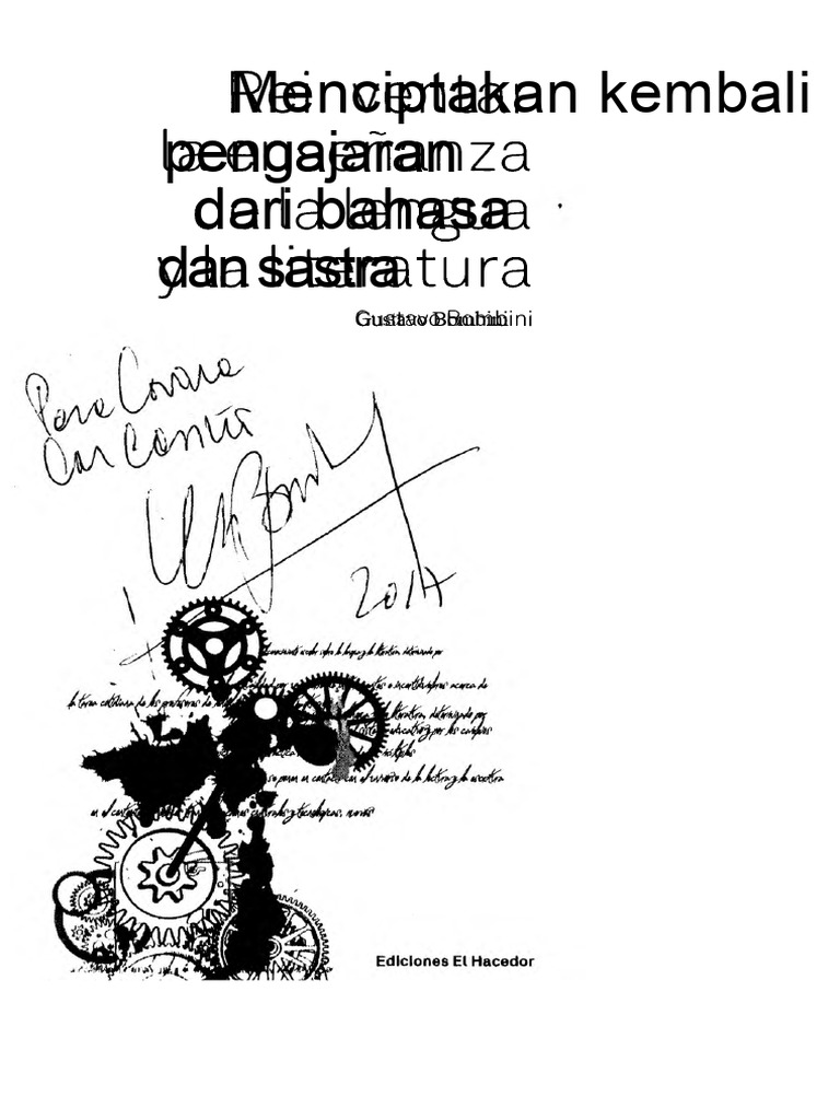 1 Bombini, Gustavo. Menciptakan kembali pengajaran bahasa dan sastra ...