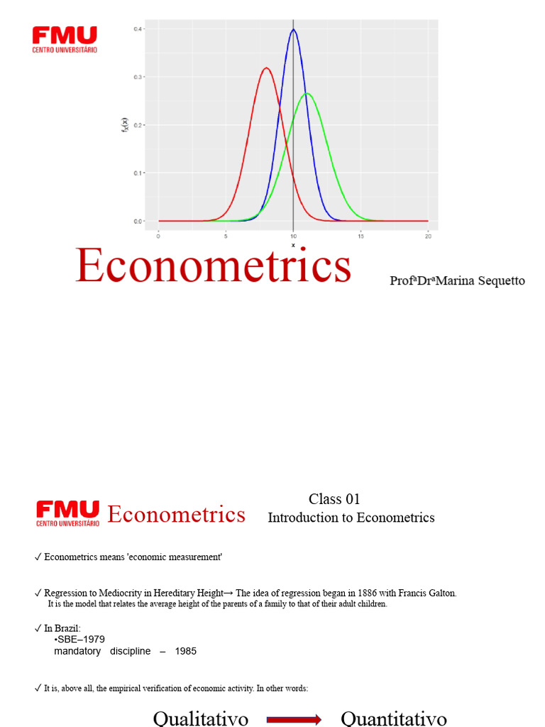 Econometrics PDF | PDF | Econometrics | Statistics