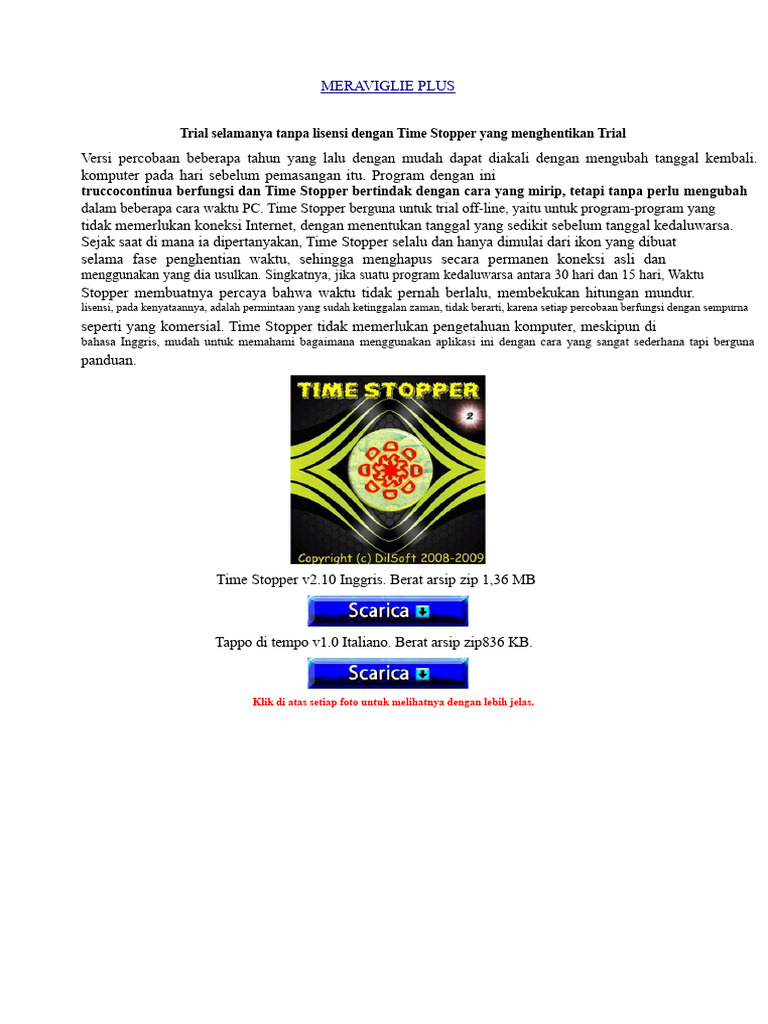 Panduan Time Stopper | PDF