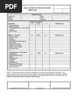 First Aid Kit Inspection Checklist | PDF