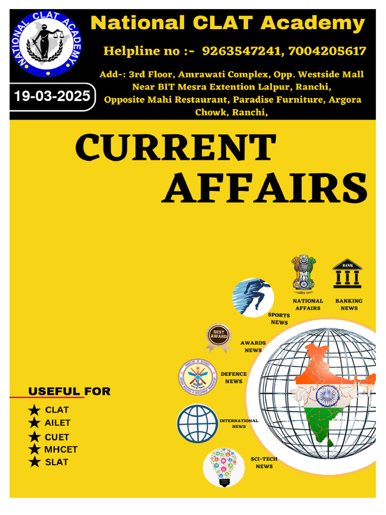 Weekly CA, March, Second Week | PDF | Tropical Cyclones | Reserve Bank ...