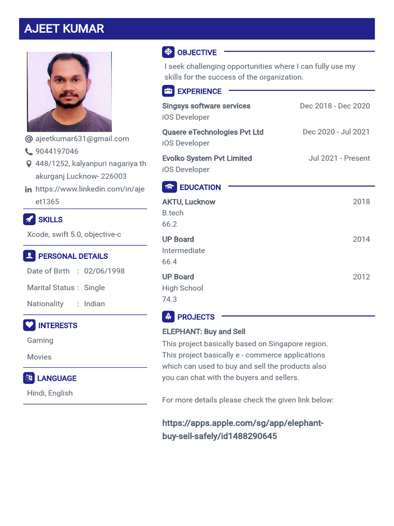 cv latest | PDF