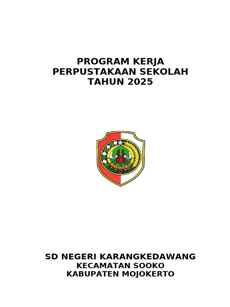 Program Kerja Perpustakaan Sekolah 2025 | PDF