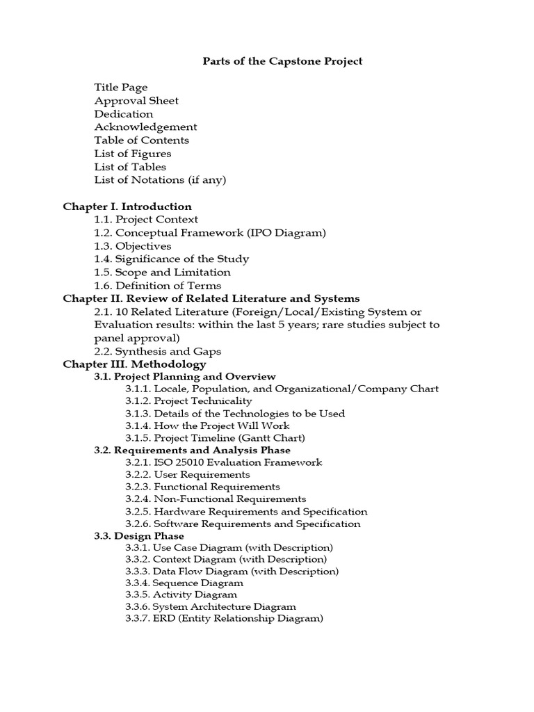 Capstone Project Structure and Components | PDF | System | Information ...