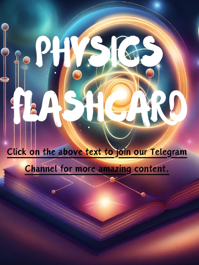 Physics Flashcard For JEE & NEET - 251123 - 202924 | PDF
