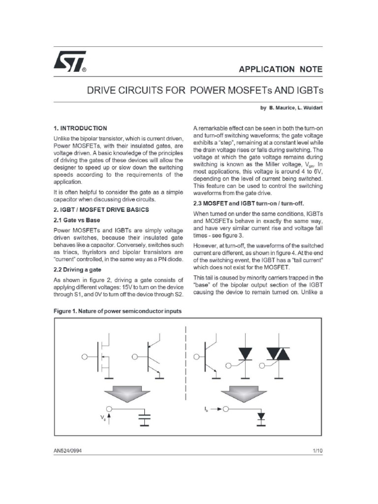 Driver Circ. For MOS and IGBT | PDF