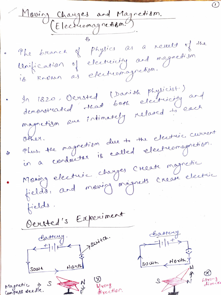 Electromagnetism Notes | PDF