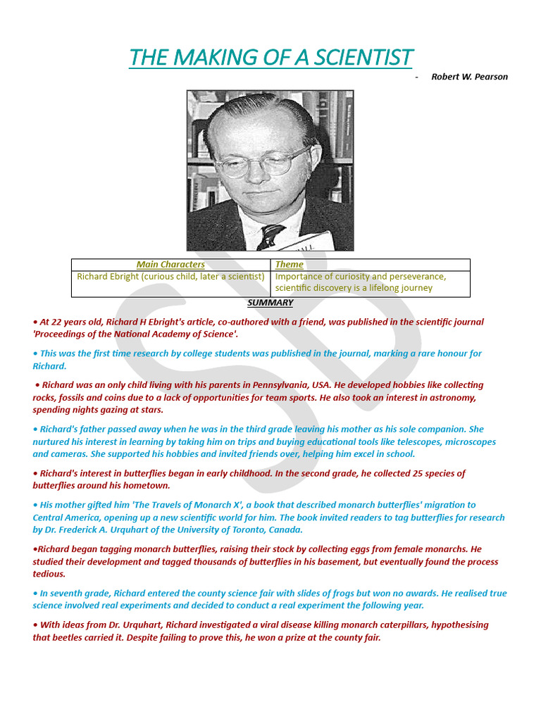 Richard Ebright: Journey to Science | PDF | Science | Butterfly