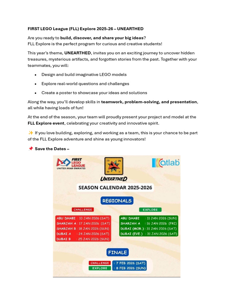 Primary FLL Explore | PDF
