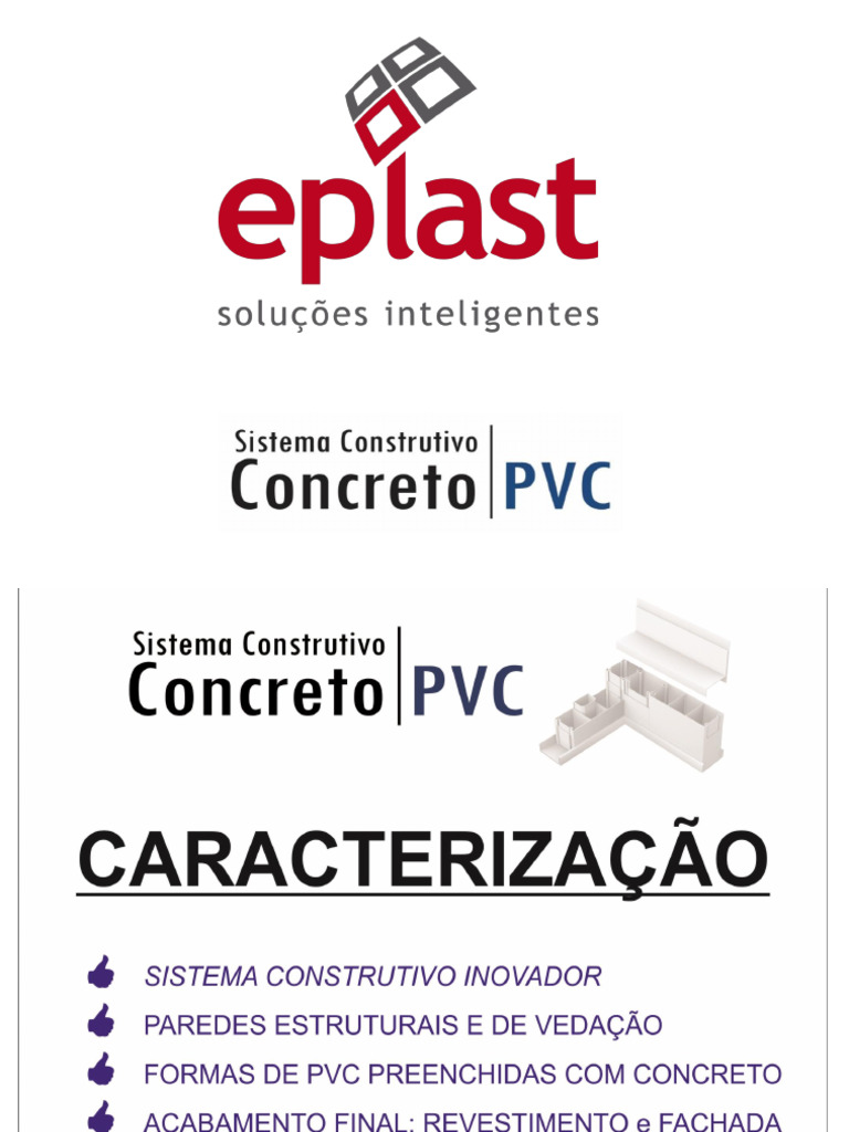 Portfólio Sistema Concreto PVC | PDF | Concreto | Cloreto de polivinila (PVC)
