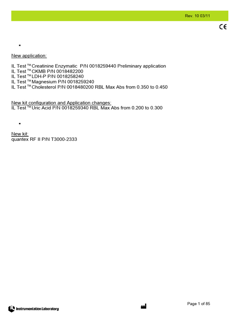 ILab 300P Applic Man Rev10 03-11 | PDF | Enzyme Assay