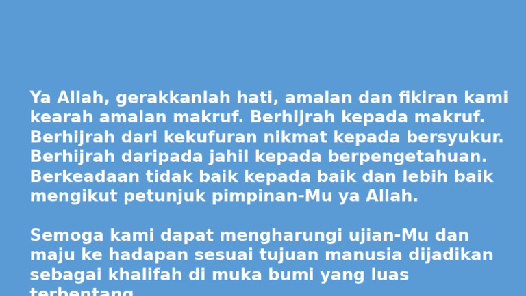 Doa Ceramah Integriti-Pg. 5 | PDF