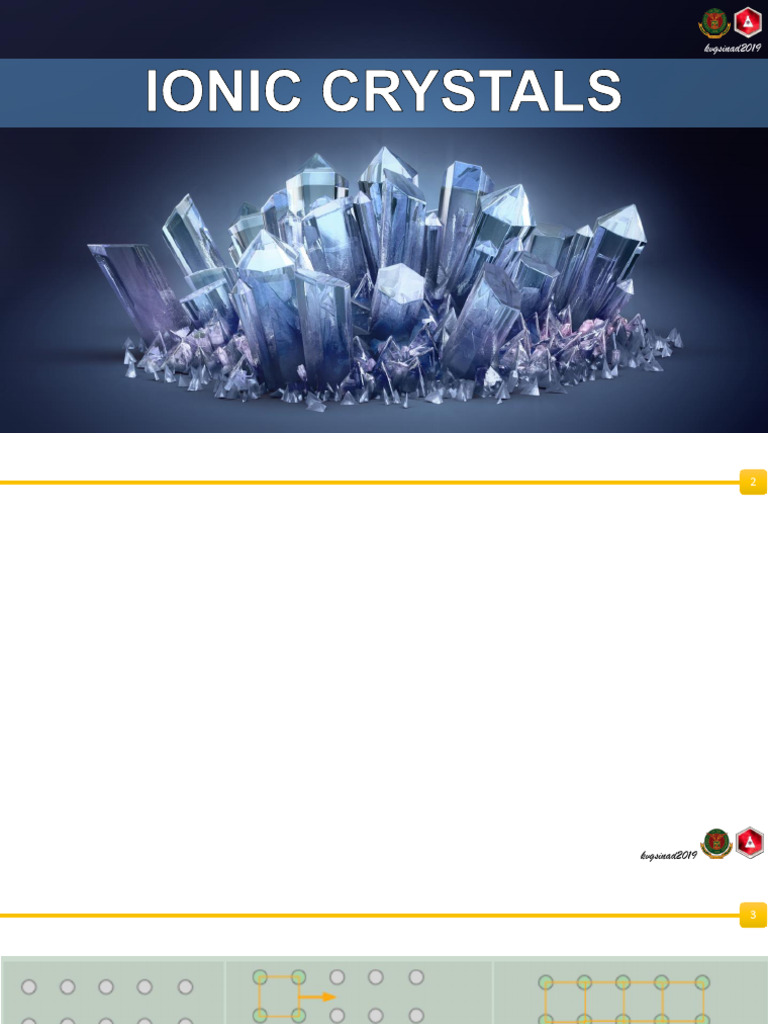 02 - Ionic Crystals | PDF | Crystal Structure | Salt (Chemistry)