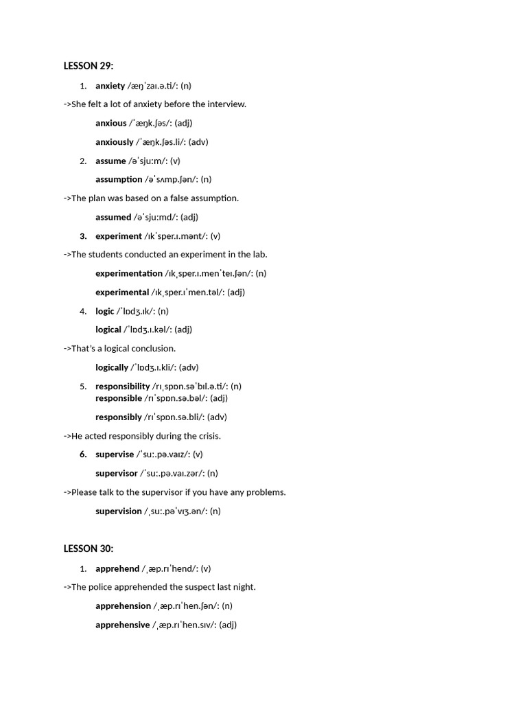 Lesson 29,30 | PDF