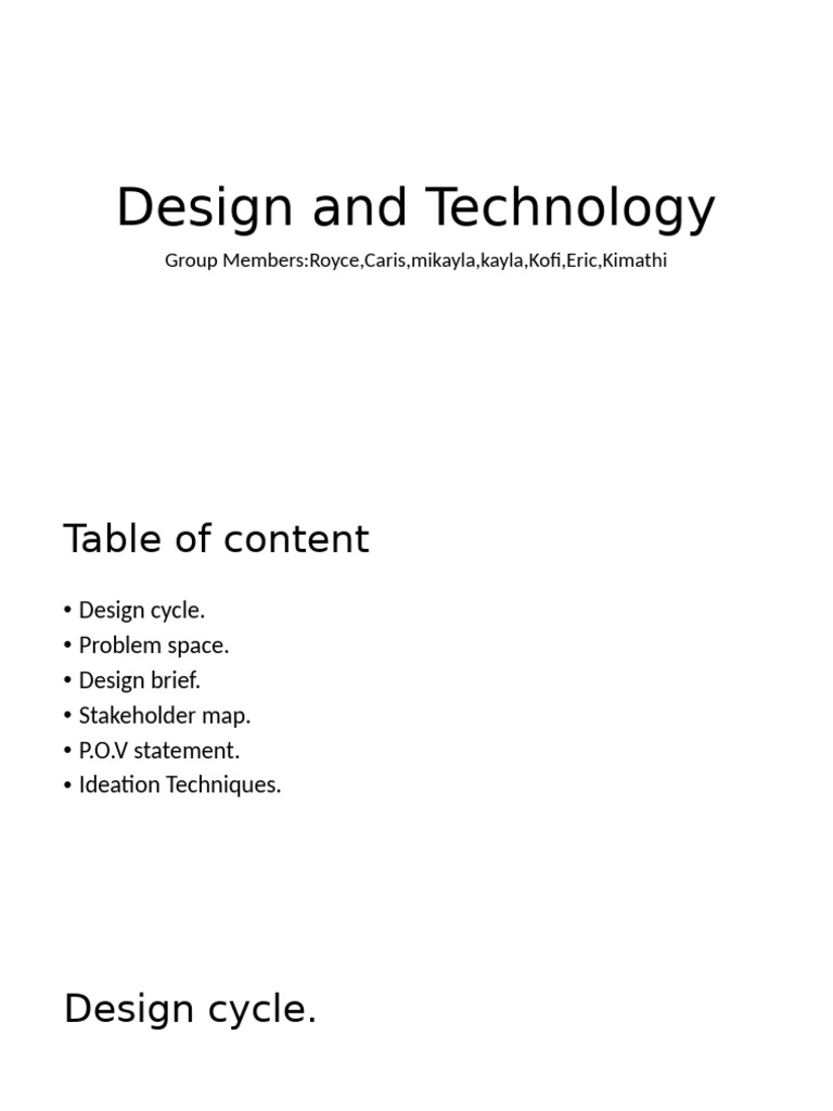 Design Cycle and Ideation Techniques Guide | PDF