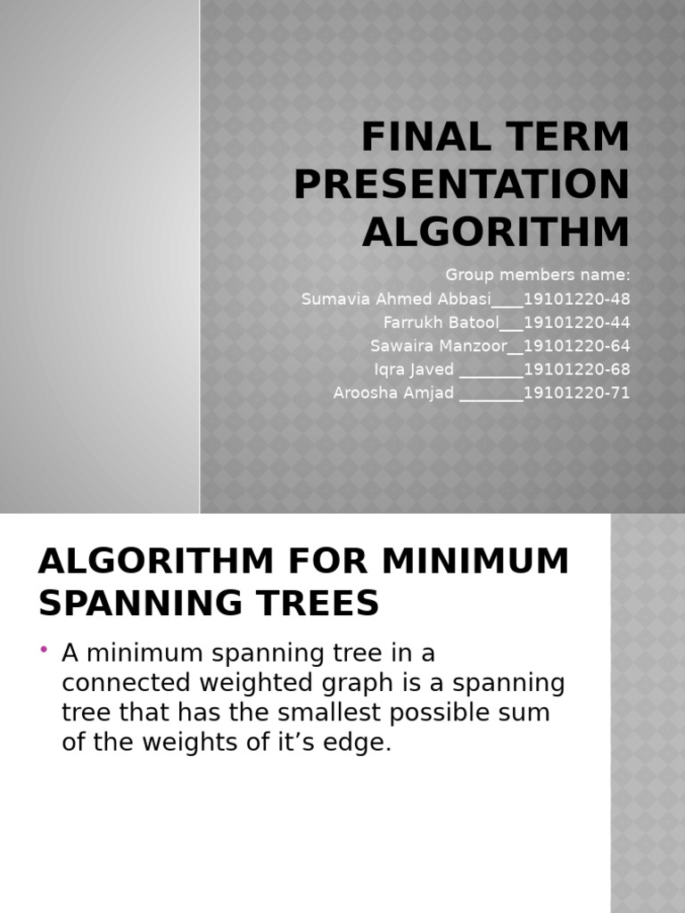 Kruskal and Spanning Tree | PDF | Algorithms | Algorithms And Data Structures