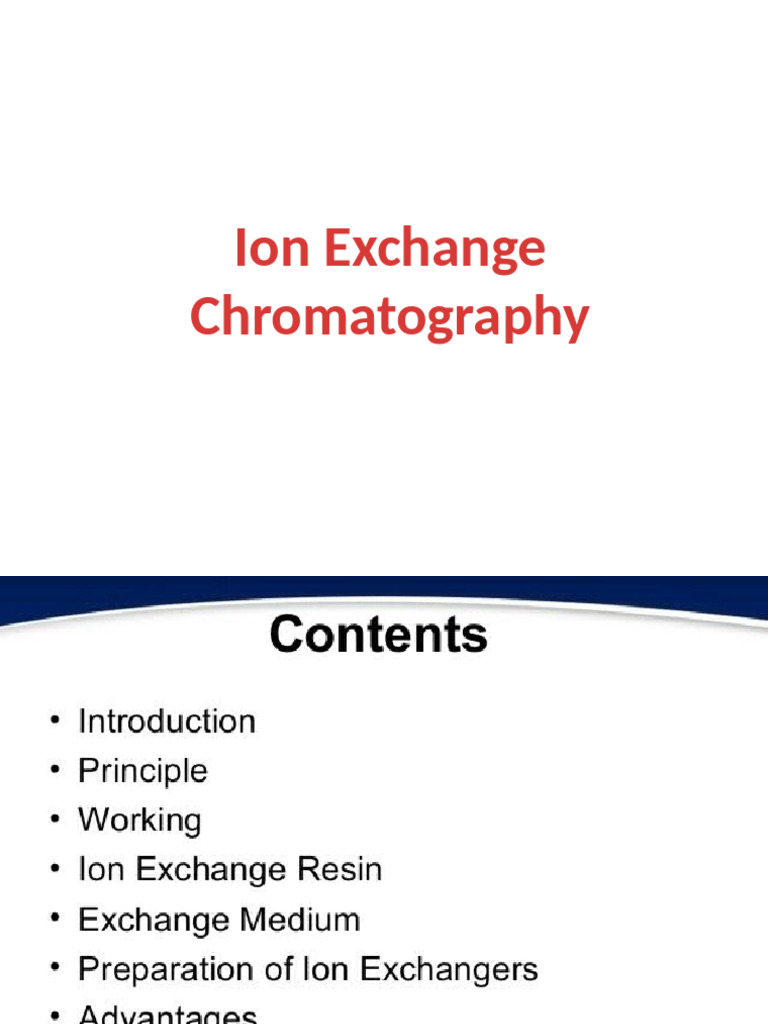 Ion Exchange Hromatography | PDF