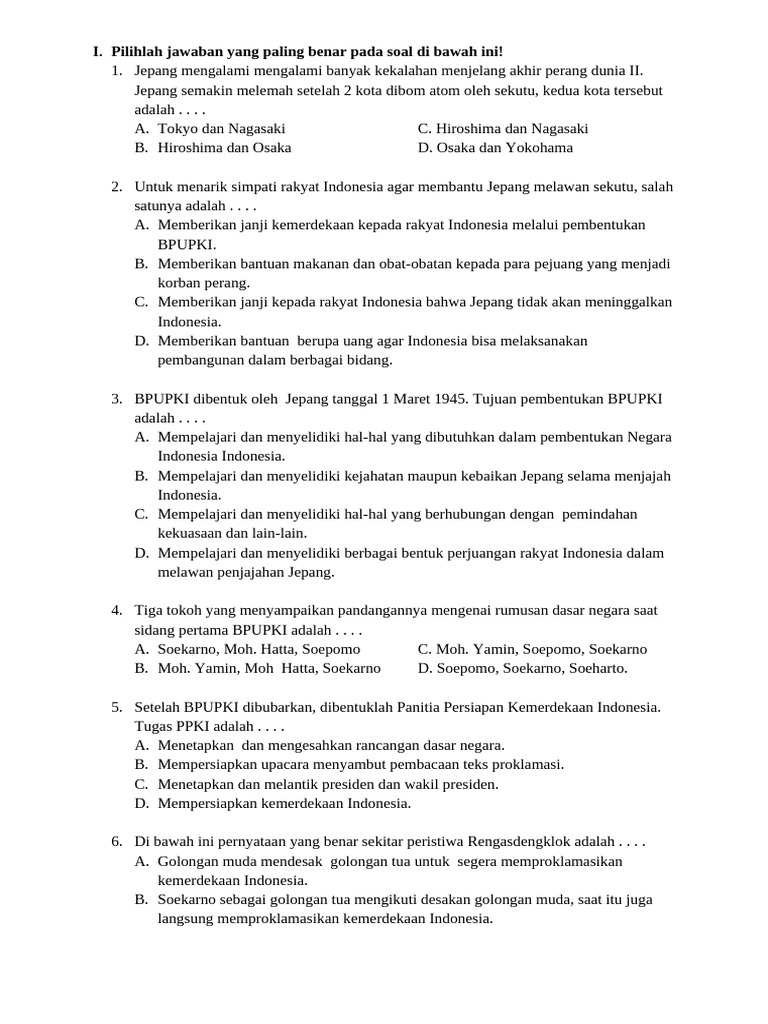 Sejarah Proklamasi Kemerdekaan Indonesia | PDF
