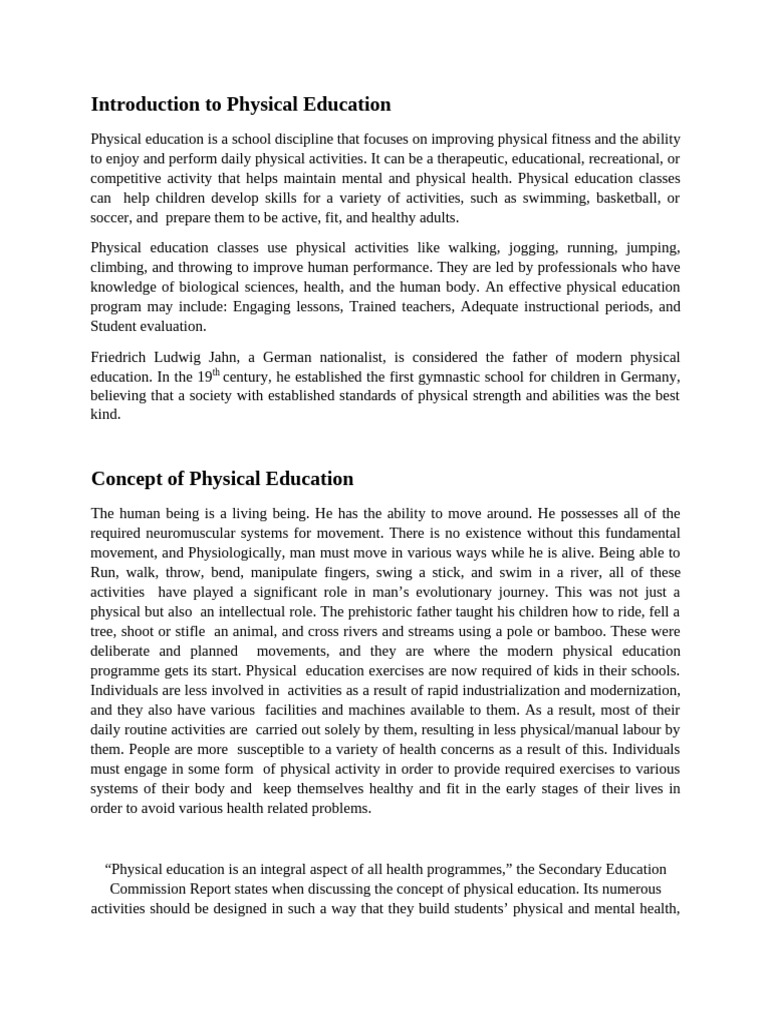 Understanding Physical Education Basics | PDF | Substance Abuse | Well ...