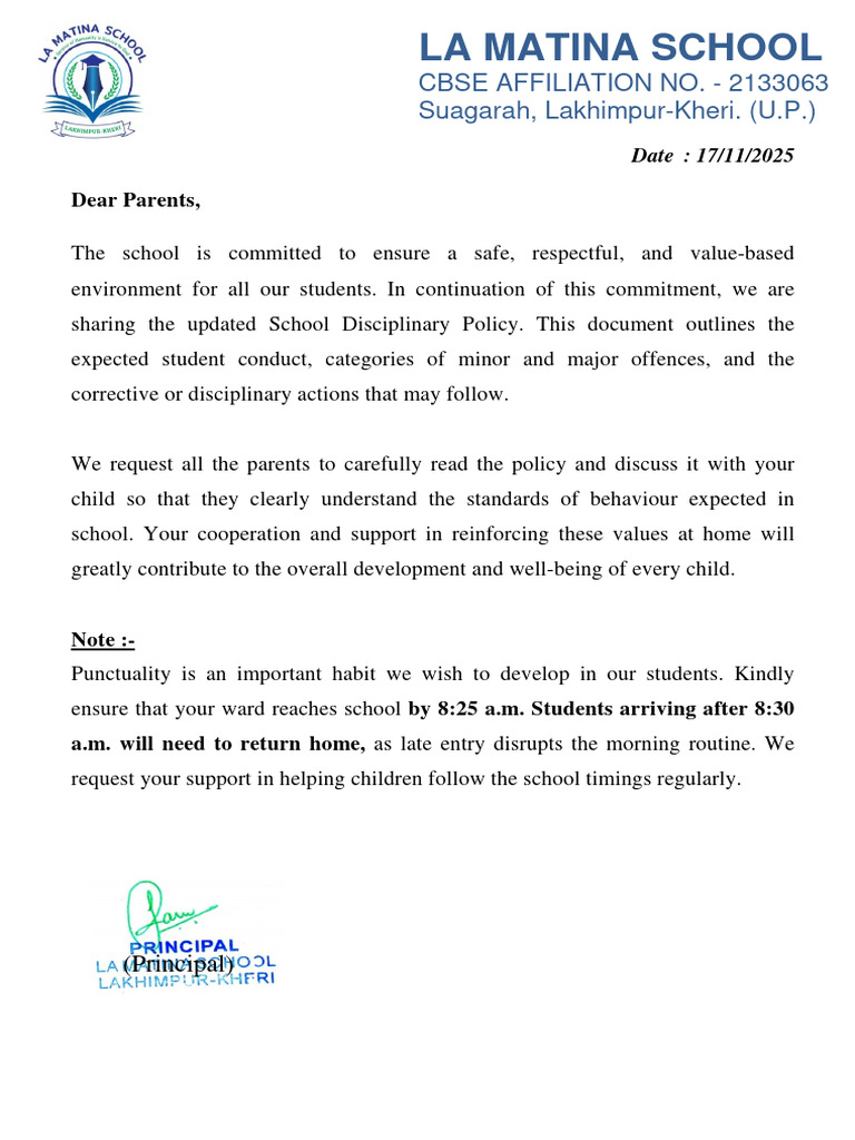 School Disciplinary Policy | PDF