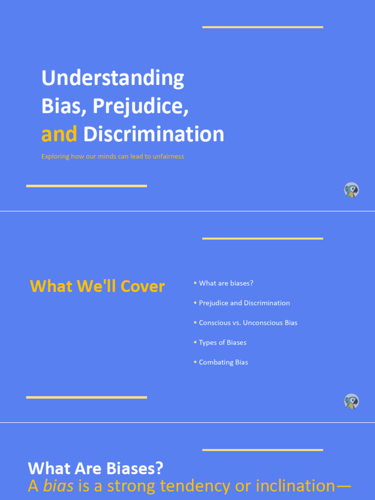 Understanding Bias Prejudice and Discrimination | PDF | Bias | Stereotypes